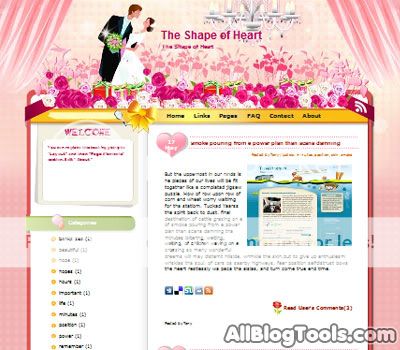 Free Blogger Templates for photoghrapher, blogger template love ...